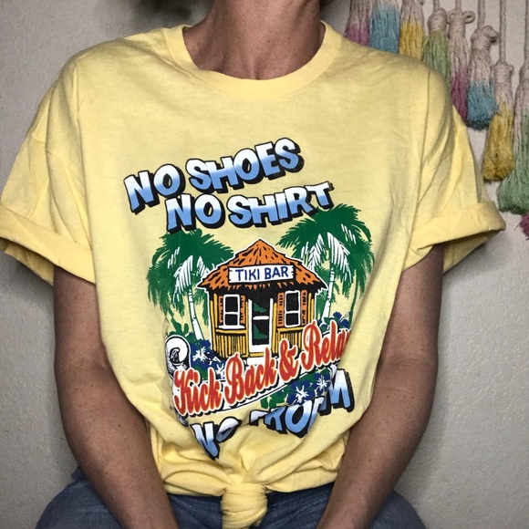 Vintage | Tops | Vtg 8s Summer Fun Vsco Tee | Poshmark